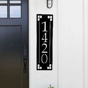 Arts and Craft Address Sign | Craftsman Address Plaque | Mission Style ...