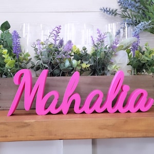 Freestanding Last Name Sign | Personalized Name Sign | Kids Room Sign ...