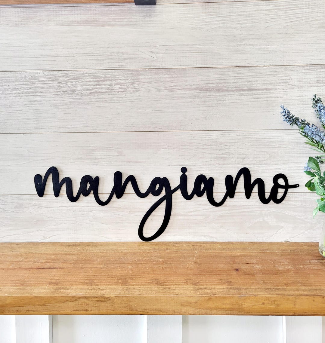 Mangiamo Sign | Mangia Metal Sign | Lets Eat Sign | Mangia Tutti ...