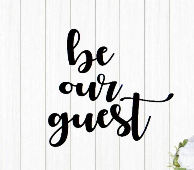 Be Our Guest Metal Signs Set of 3 Cursive Metal Words Guest | Etsy