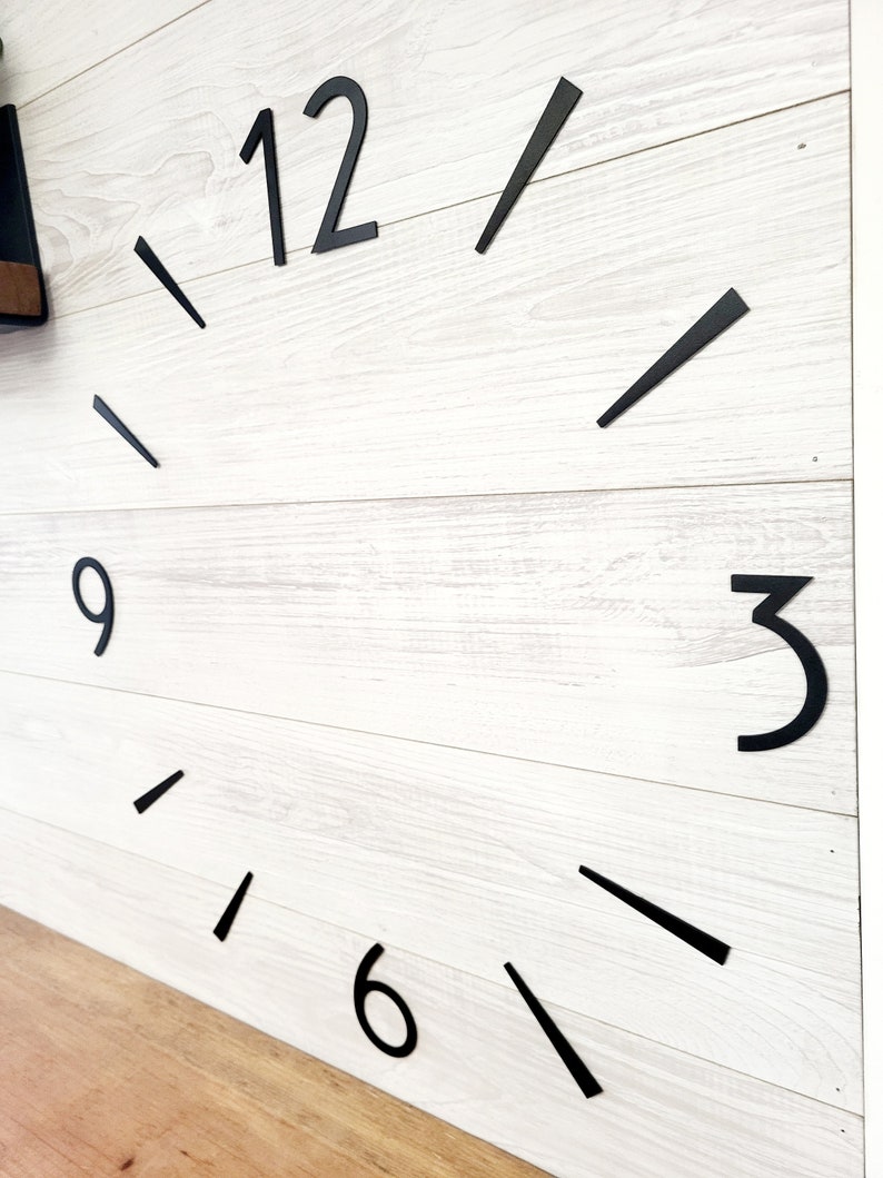3 Inch Clock Numbers | DIY Clock Number Kit | Metal Clock Number Kit ...