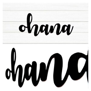 Ohana Sign | Metal Ohana Sign | Cursive Ohana Sign | Hawaii Decor ...