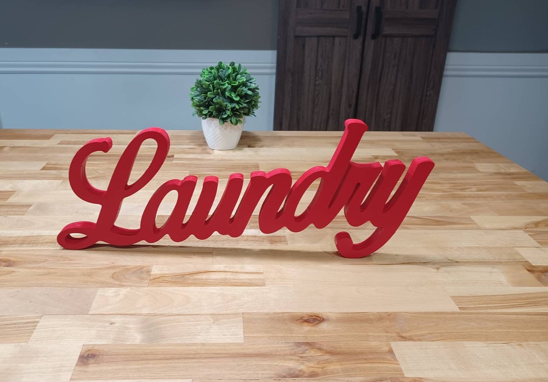 Laundry Room Sign | Cursive Laundry Sign | Script Laundry Sign ...