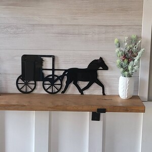 Metal Horse Buggy Sign | Horse Carriage Sign | Horse Farm Sign | Amish ...