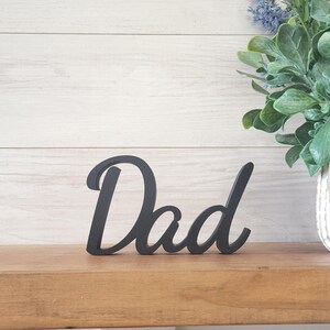 Freestanding Dad Sign | Dad Name Sign | Grandfather Sign | 3/4 Inch ...