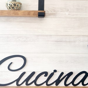 Cucina Sign | Cucina Metal Sign | Homemade Sign | Kitchen Decor ...