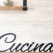 Cucina Sign | Cucina Metal Sign | Homemade Sign | Kitchen Decor ...