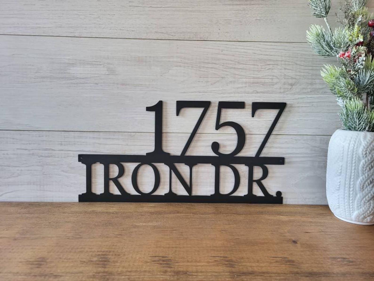 Custom Address Sign Modern House Numbers Street Name Sign - Etsy
