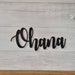 Ohana Sign Metal Ohana Sign Cursive Ohana Sign Hawaii Decor Home Wall ...