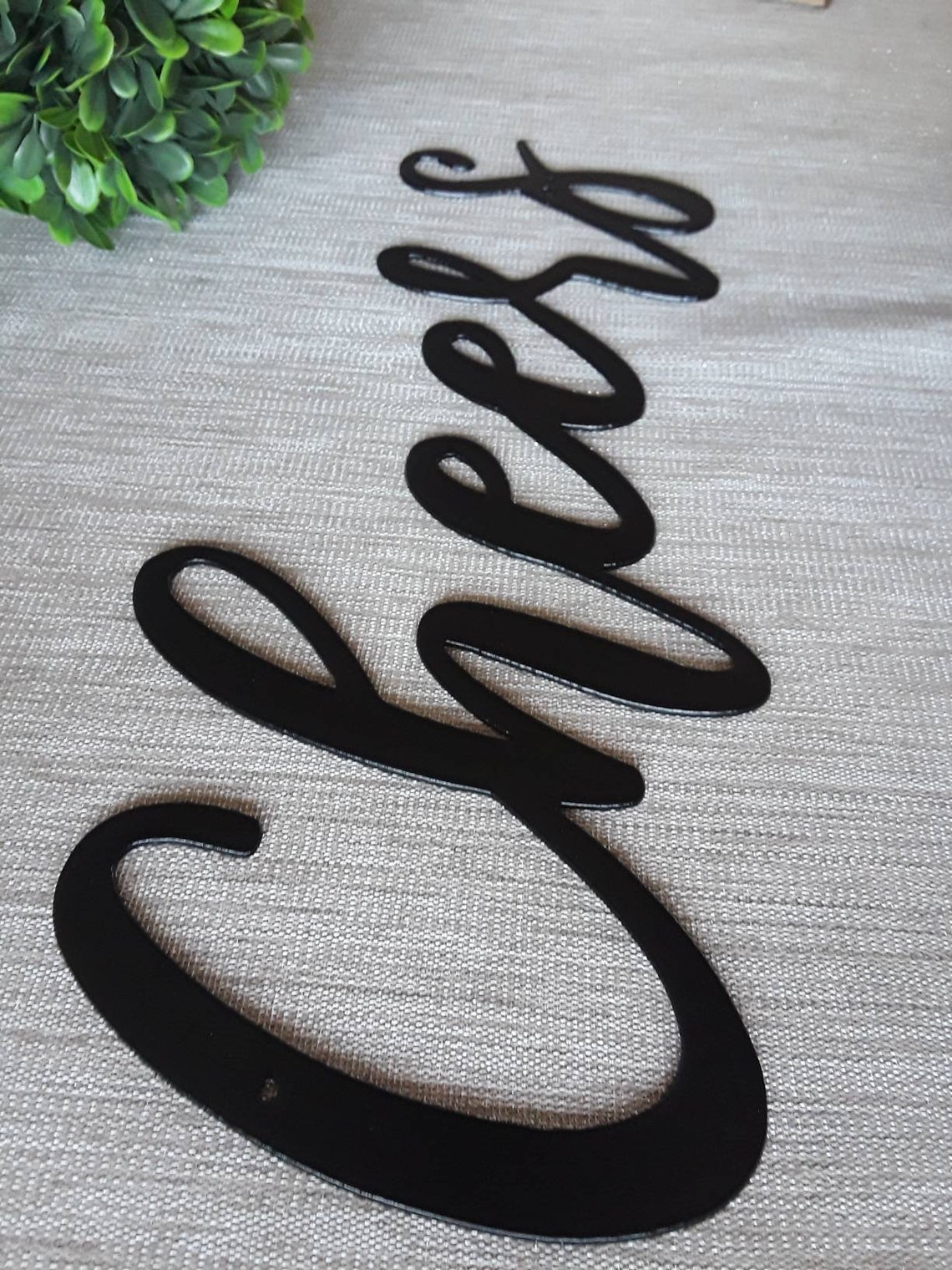 Cheers Sign Metal Cheers Sign Script Cheers Sign Script - Etsy