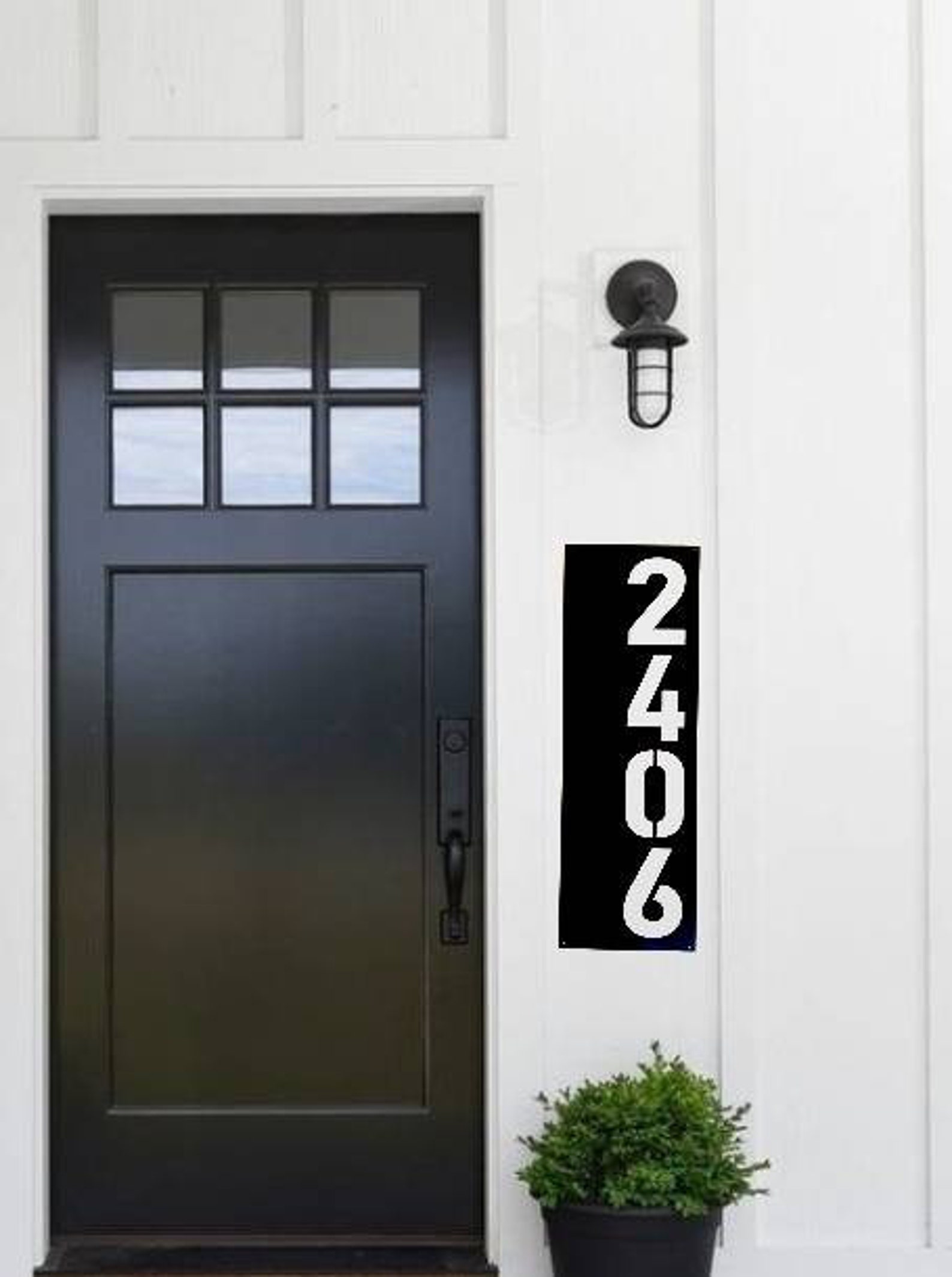 Gran letrero de dirección vertical / signo de número de casa / - Etsy ...