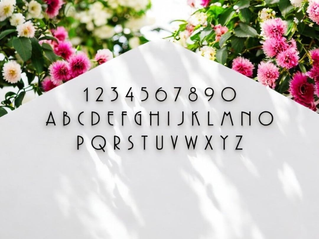 3 Inch Modern Mailbox Numbers | Metal Address Numbers and Letters ...