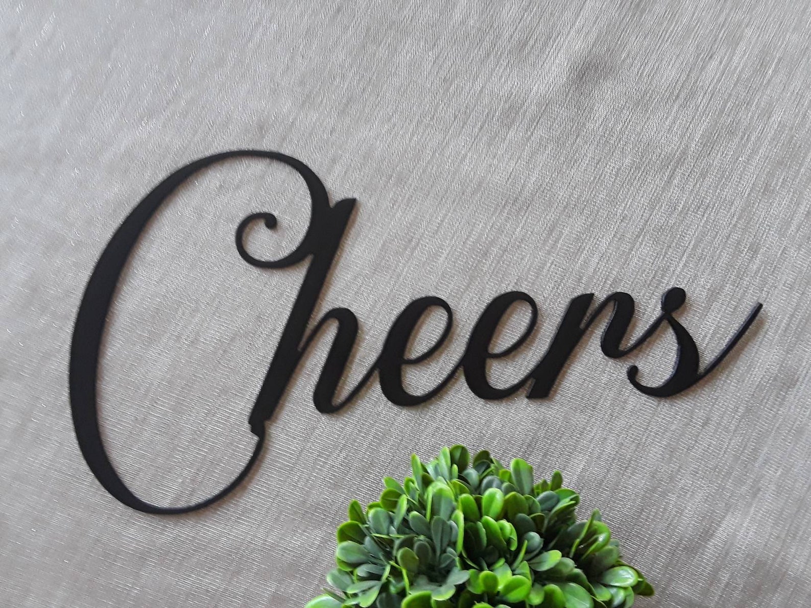 Cheers Sign Metal Cheers Sign Script Cheers Sign Script - Etsy UK