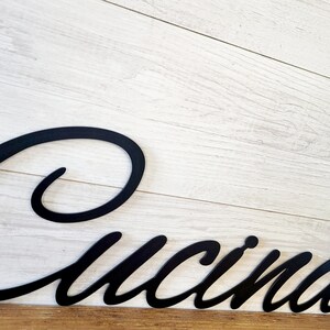Cucina Sign | Cucina Metal Sign | Homemade Sign | Kitchen Decor ...