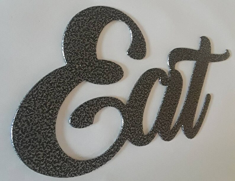 Eat Sign Cursive Eat Sign Metal Eat Sign Farmhouse Style - Etsy