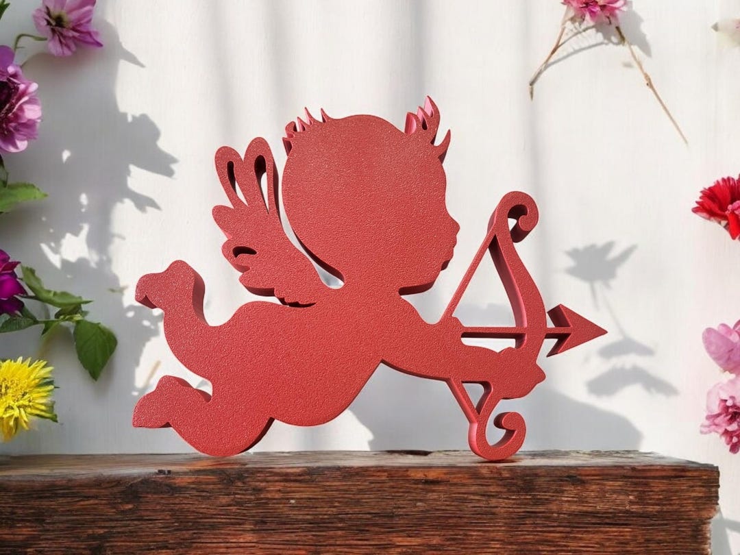 Freestanding Cupid Sign | Valentines Day Sign | Valentine Tier Tray | 3 ...