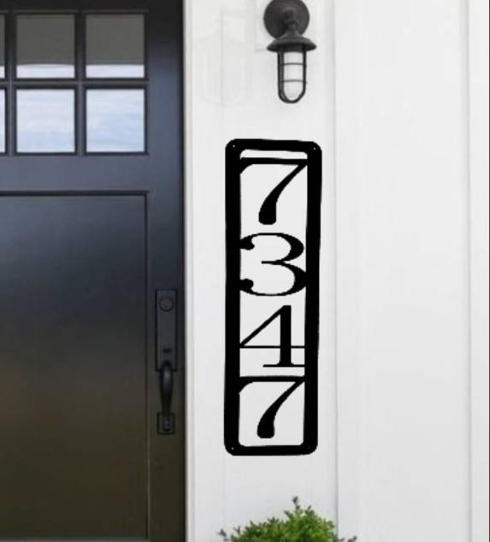 Large Vertical Address Sign House Number Sign Industrial - Etsy