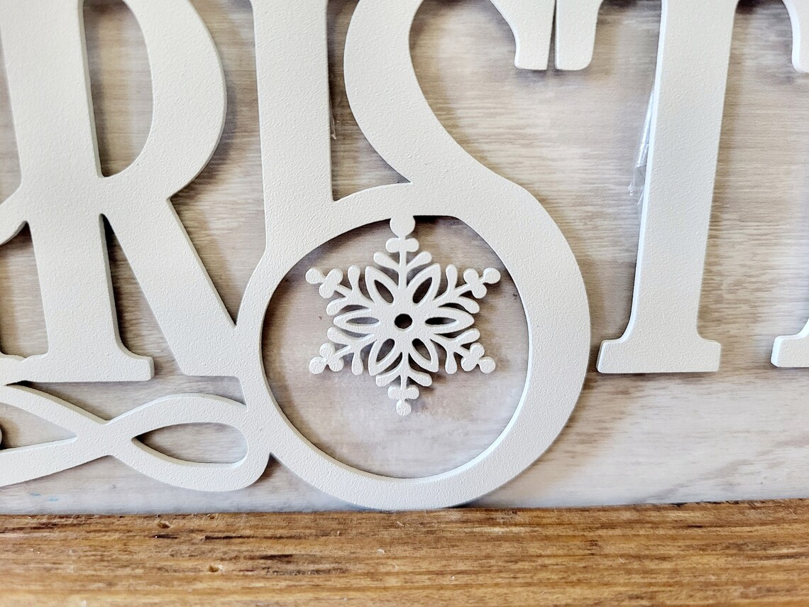 Merry Christmas Metal Sign, Holiday Wall Art Decor, Christmas ...
