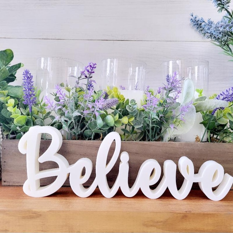 Believe Sign - Etsy