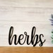 Herbs Sign | Herb Garden Sign | Herb Garden Markers | Kitchen Decor ...