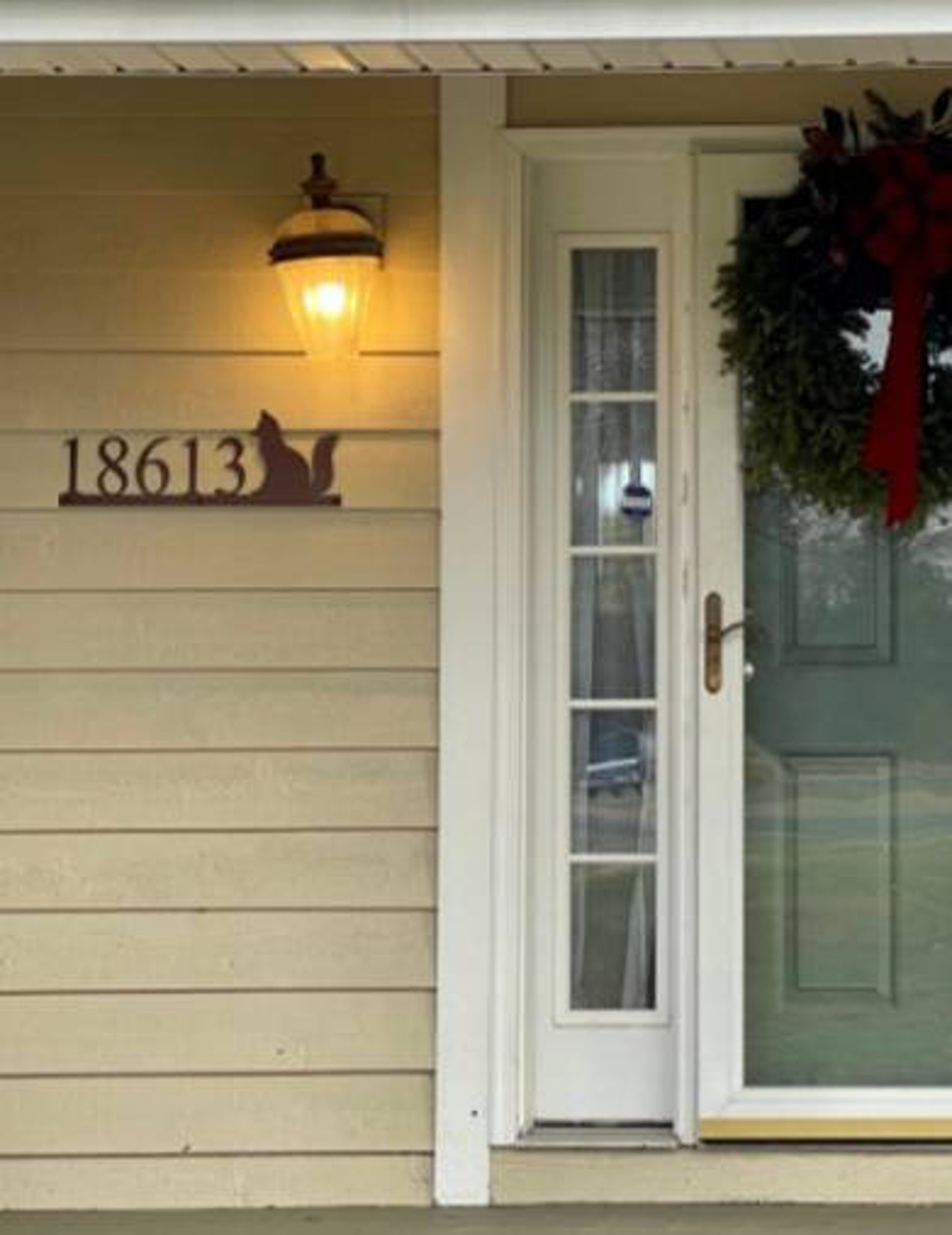 Custom Fox Address Sign Modern Fix House Numbers Sign - Etsy