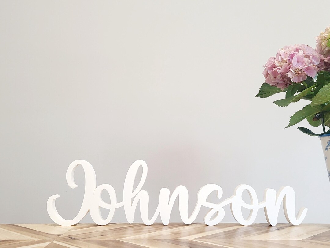 Freestanding Name Sign | Personalized Name Sign | Kids Room Sign | 3/4 ...