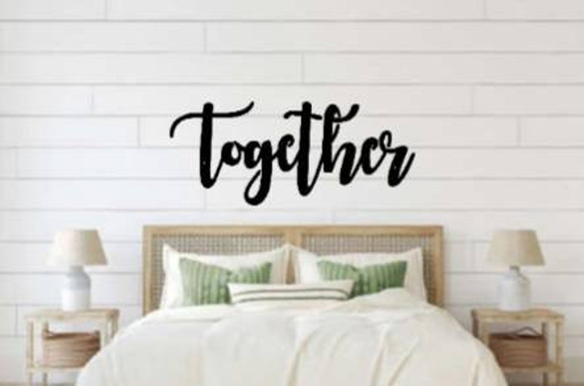 Together Sign Cursive Together Sign Metal Together Sign | Etsy