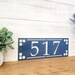 Craftsman Horizontal Address Sign Arts and Craft House Numbers ...