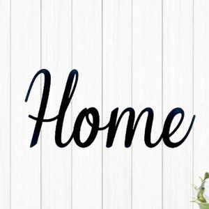 Home Sign | Fancy Home Sign| Farmhouse Style Home Sign | Metal Home ...