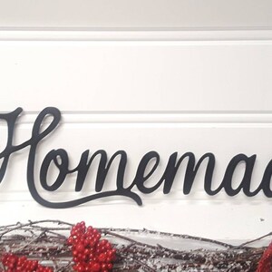 Homemade Farmhouse Kitchen Sign Home-made Metal Sign Rustic Home Decor ...