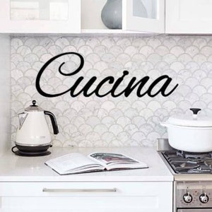 Cucina Sign | Cucina Metal Sign | Homemade Sign | Kitchen Decor ...