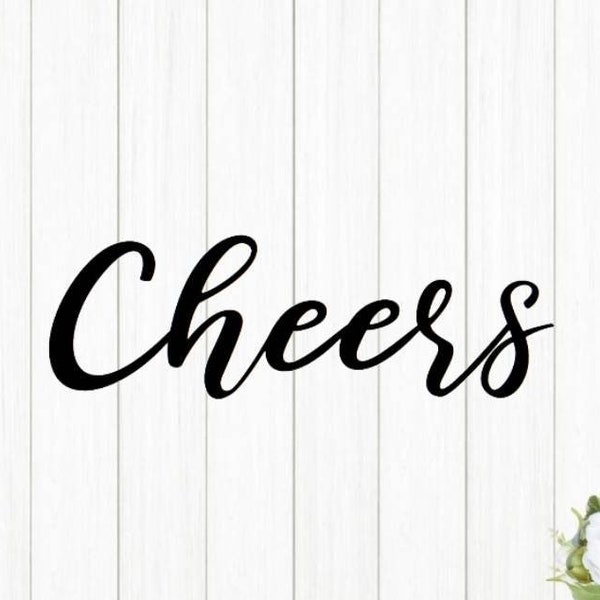 Cheers Sign - Etsy