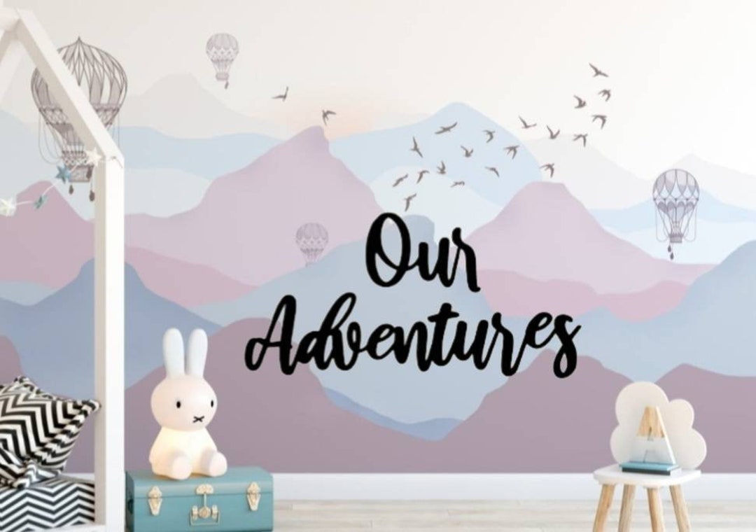 Our Adventures Sign Cursive Our Adventures Sign Metal Adventure Sign ...