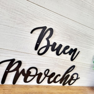 Buen Provecho Sign Buen Provecho Metal Sign Enjoy Your Meal Homemade ...