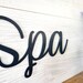 Spa Sign Cursive Spa Sign Metal Spa Sign Script Word Spa Sign Cursive ...