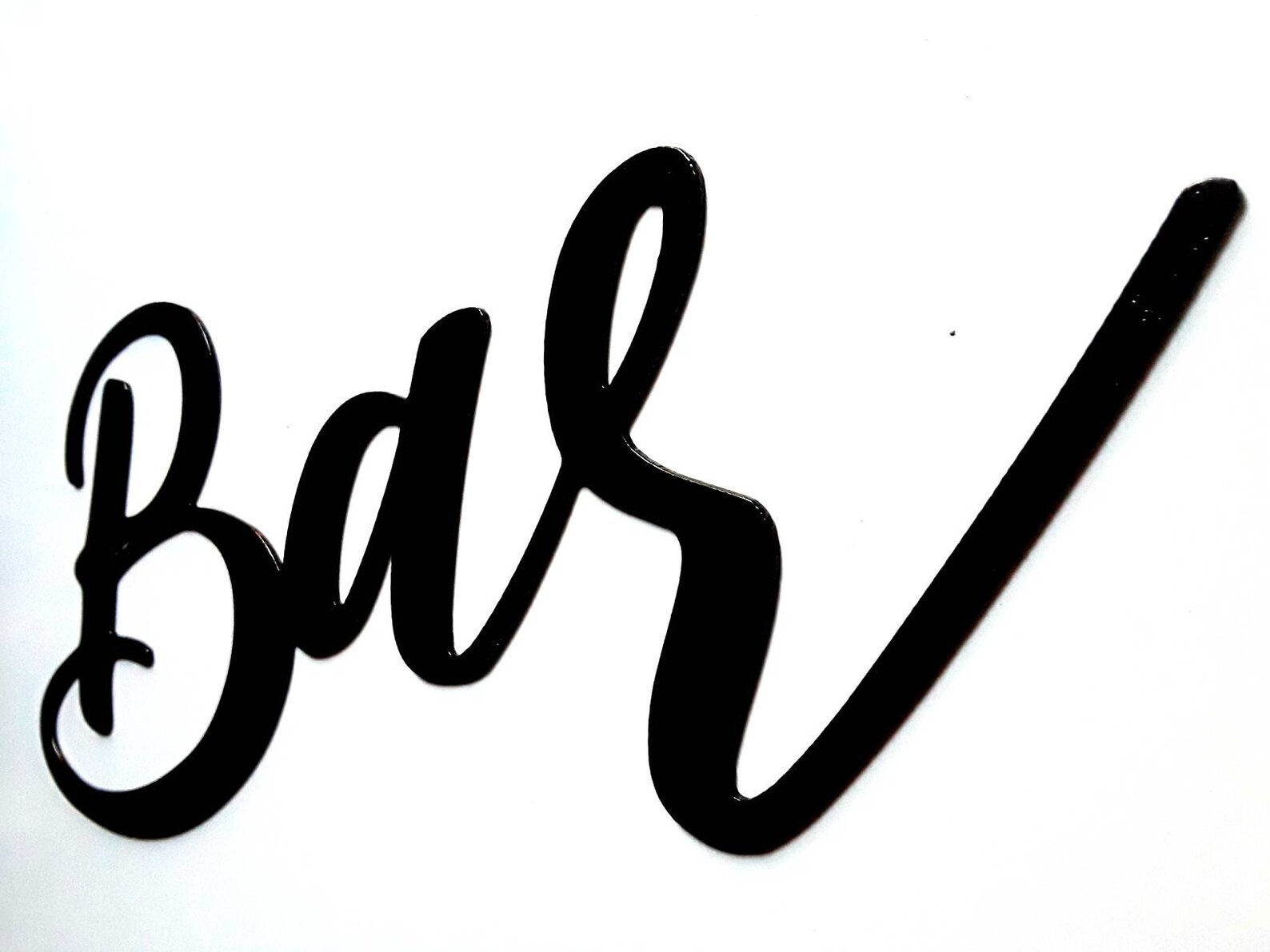 Bar Sign Cursive Bar Sign Metal Cursive Bar Sign Bar | Etsy