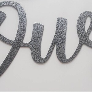 Be Our Guest Metal Signs Set of 3 Cursive Metal Words Guest Bedroom ...