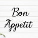 Bon Appetit Sign Bon Appetit Metal Sign Enjoy Your Meal - Etsy