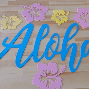 Aloha Metal Sign | Cursive Aloha Sign | Script Aloha Sign Explorer Sign ...
