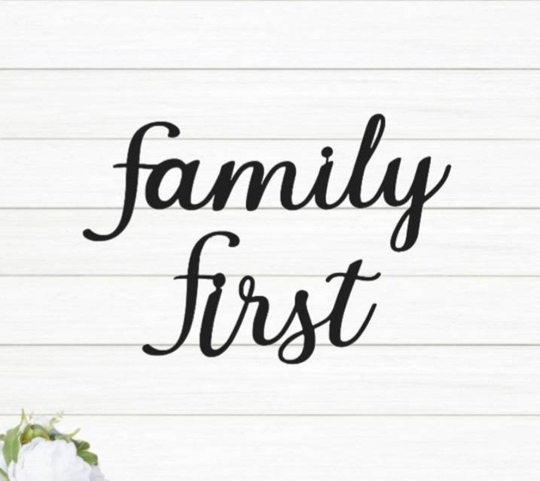 Family First Sign | Metal Family First Sign | Family Sign | Picture ...