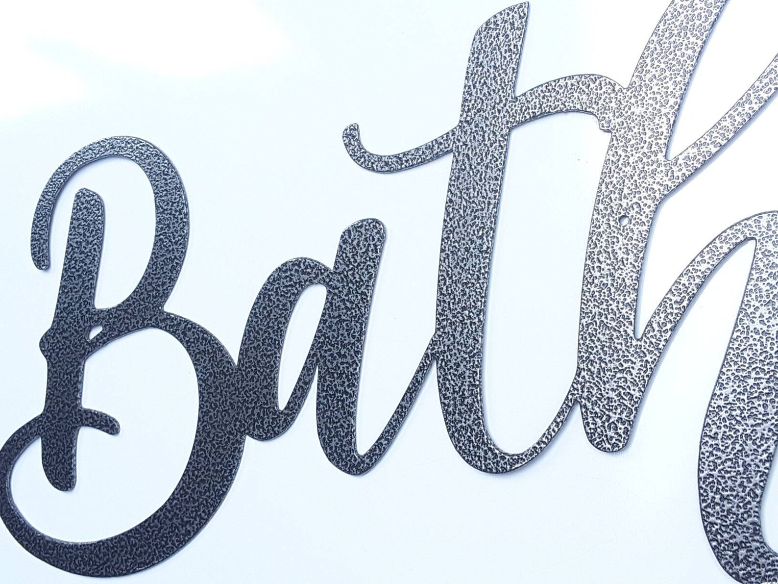 Bath Sign Bathroom Decor Sign Cursive Metal Word Restroom Sign - Etsy