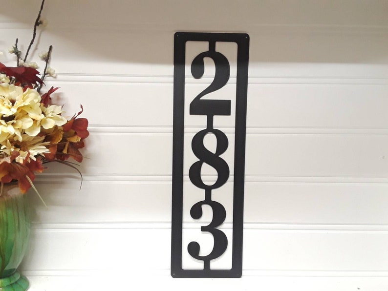 Large Vertical Address Sign House Number Sign Industrial - Etsy