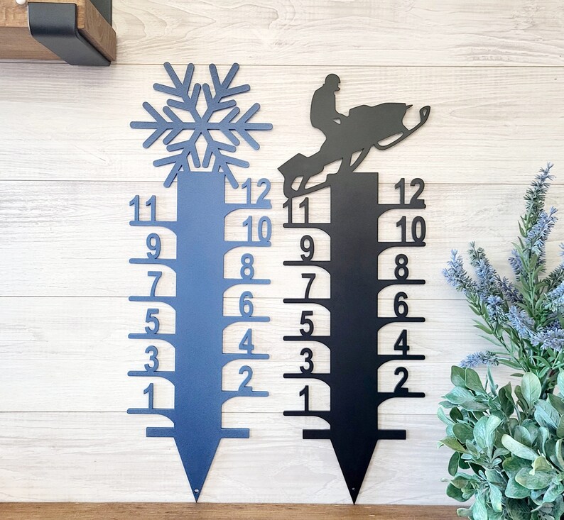 Metal Snow Gauge for Your Yard, Measure Snowfall, Snow Depth, Gift for ...