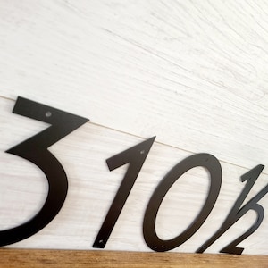 5" Modern Mailbox Numbers | Metal Address Numbers and Letters | Home ...