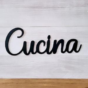 Cucina Sign | Cucina Metal Sign | Homemade Sign | Kitchen Wall Decor ...