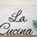La Cucina Sign | La Cucina Metal Sign | Homemade Sign | Kitchen Decor ...