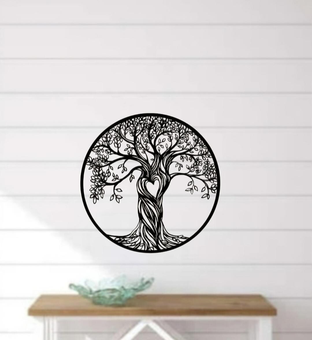 Tree of Life Sign | Love Family Tree Sign | Tree With Roots and Heart ...