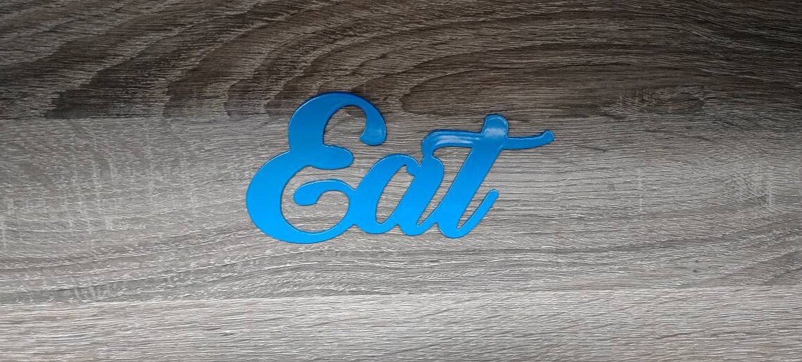 Eat Sign Cursive Eat Sign Metal Eat Sign Farmhouse Style - Etsy