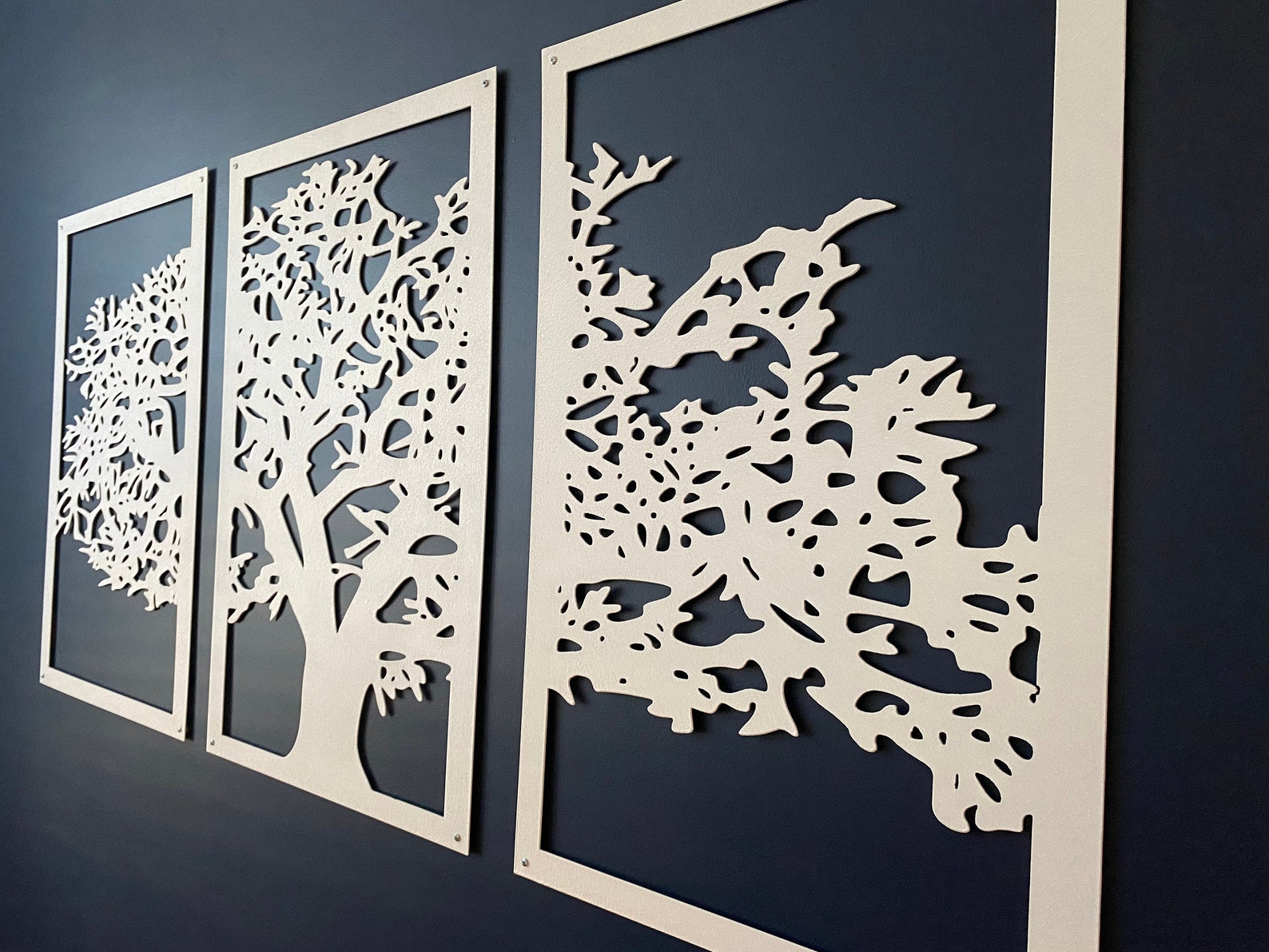 Tree of Life Sign 3 Panel Tree Sign Home Decor Metal Wall Art - Etsy