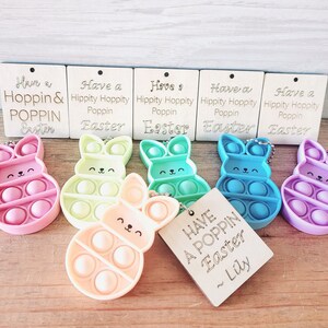 Easter Bunny Popper Favors | Class Easter Gift | Custom Pop Button ...